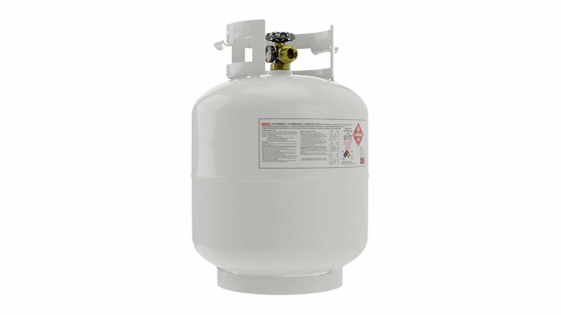 3D Propane Tank Model - TurboSquid 2253772