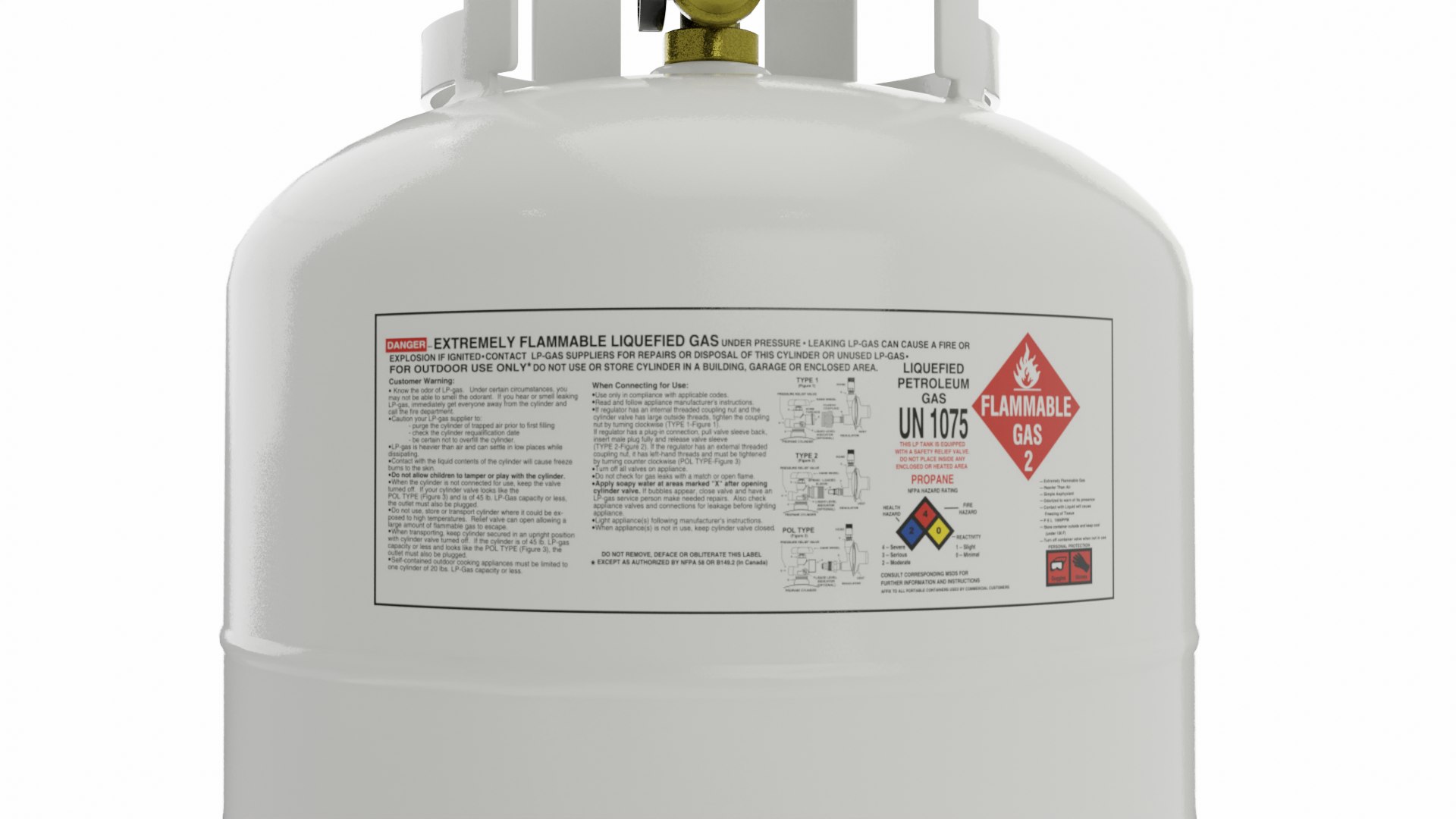 3D Propane Tank Model - TurboSquid 2253772