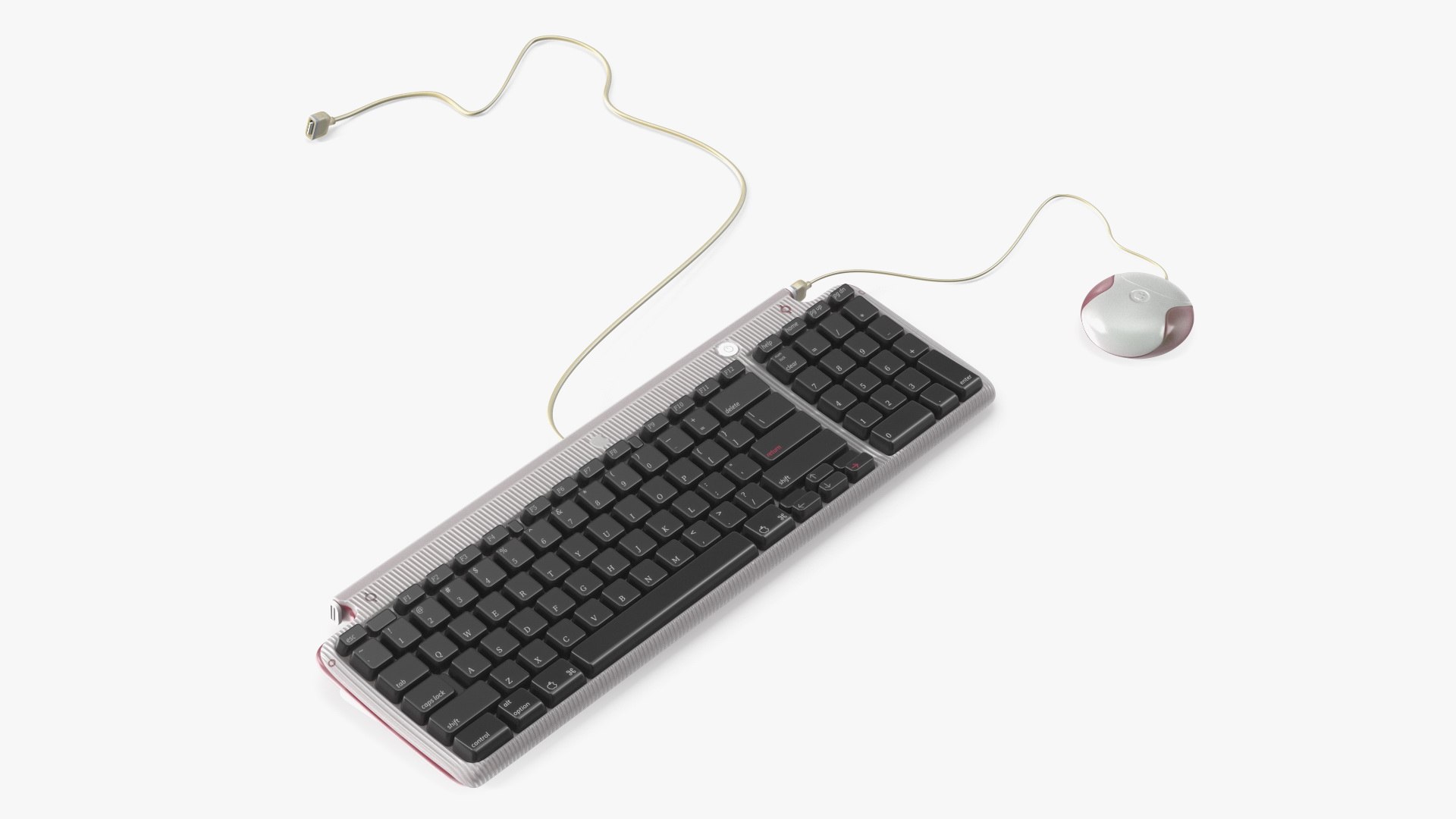 3D Model Apple IMac G3 Vintage Peripherals Red - TurboSquid 2383084