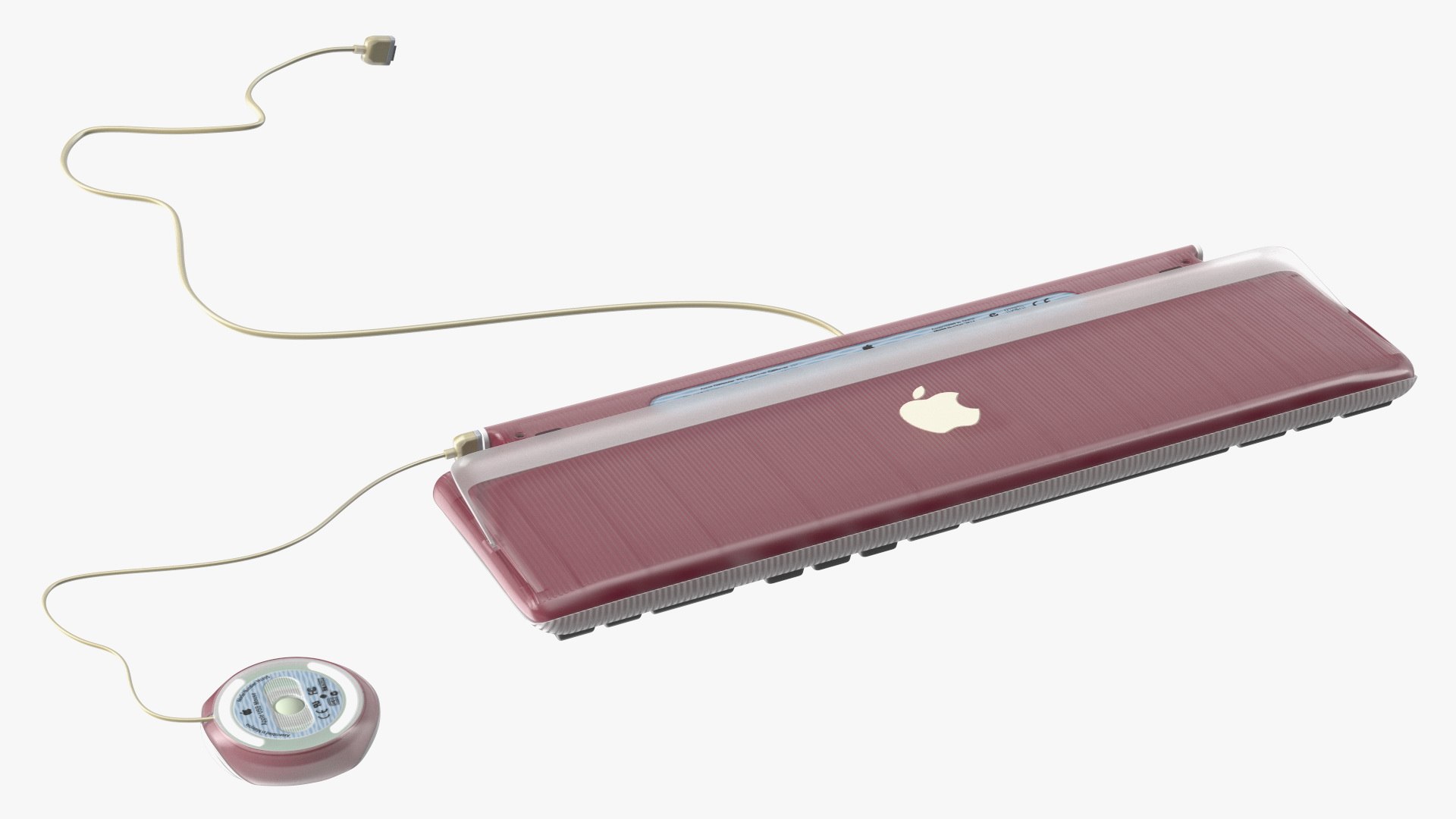 3D Model Apple IMac G3 Vintage Peripherals Red - TurboSquid 2383084