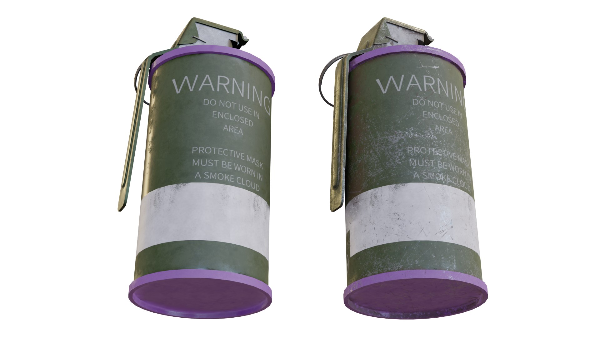 M18 Smoke Grenade Pack Model - TurboSquid 2245443