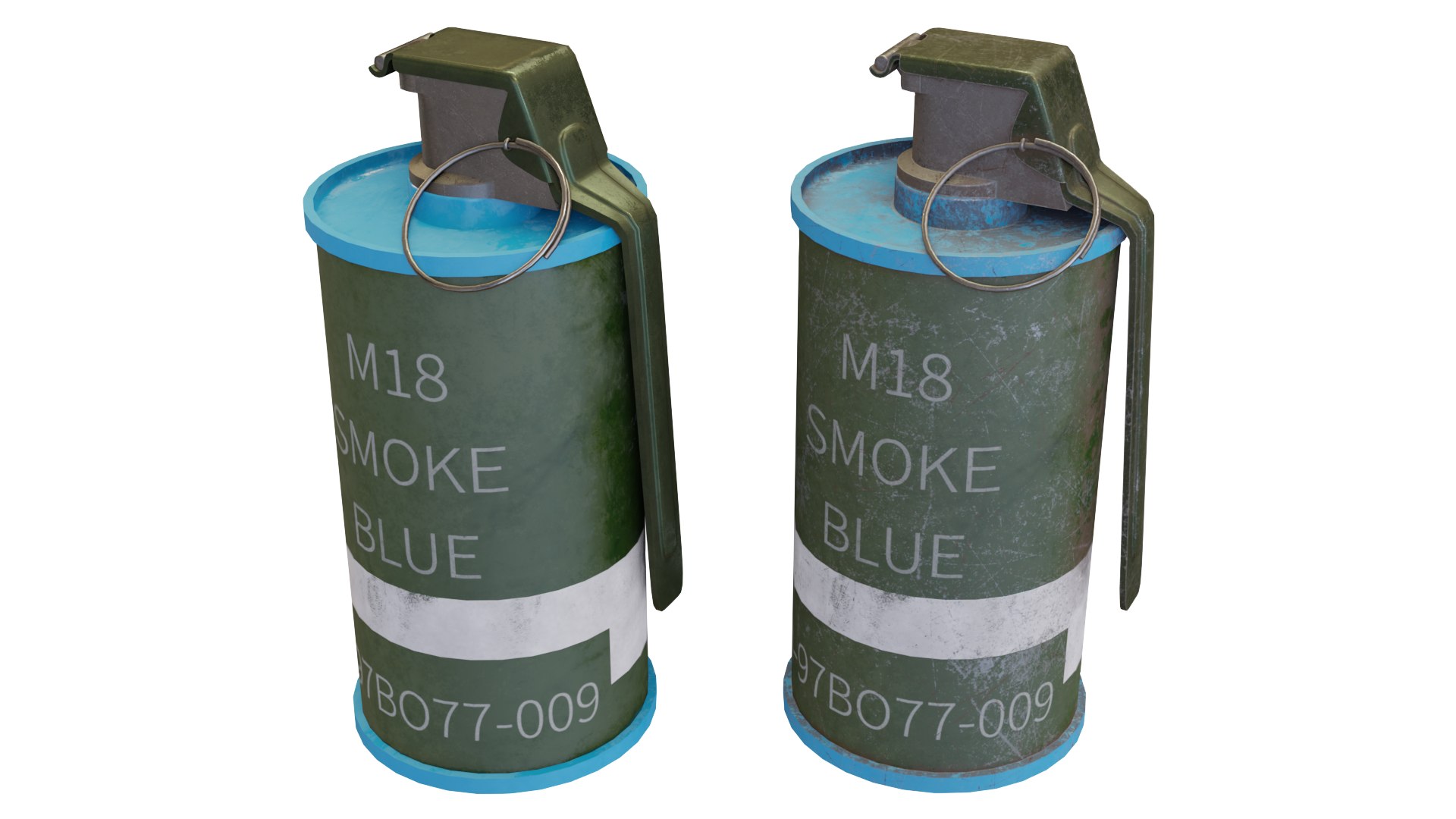 M18 Smoke Grenade Pack Model - TurboSquid 2245443
