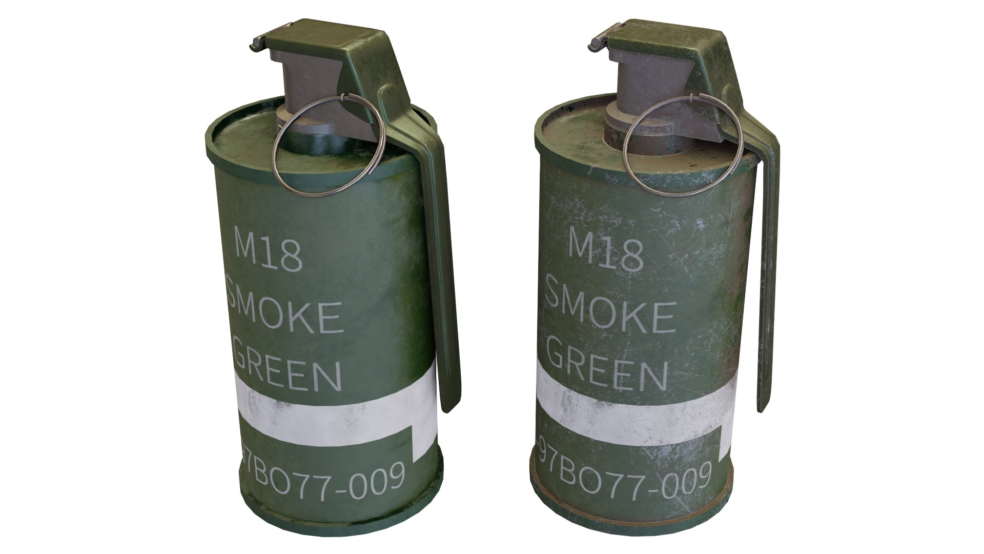 M18 Smoke Grenade Pack Model - TurboSquid 2245443