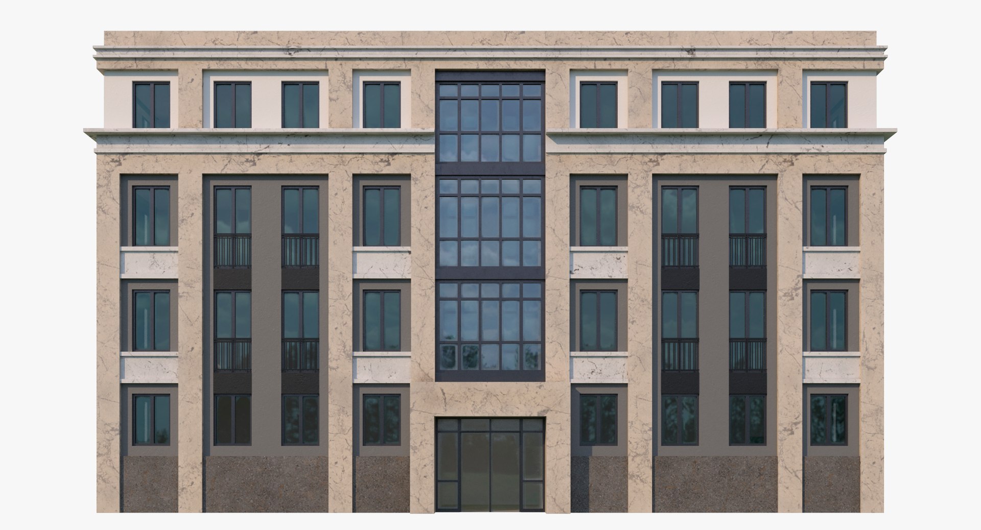 3D House Paris European Model - TurboSquid 1521181