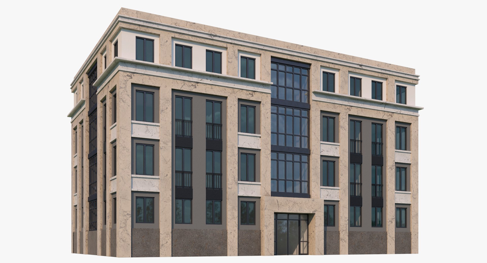 3D House Paris European Model - TurboSquid 1521181