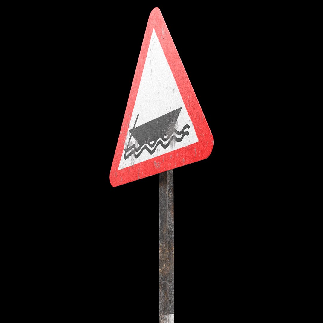 Ferry roadsign 3D model - TurboSquid 1515617
