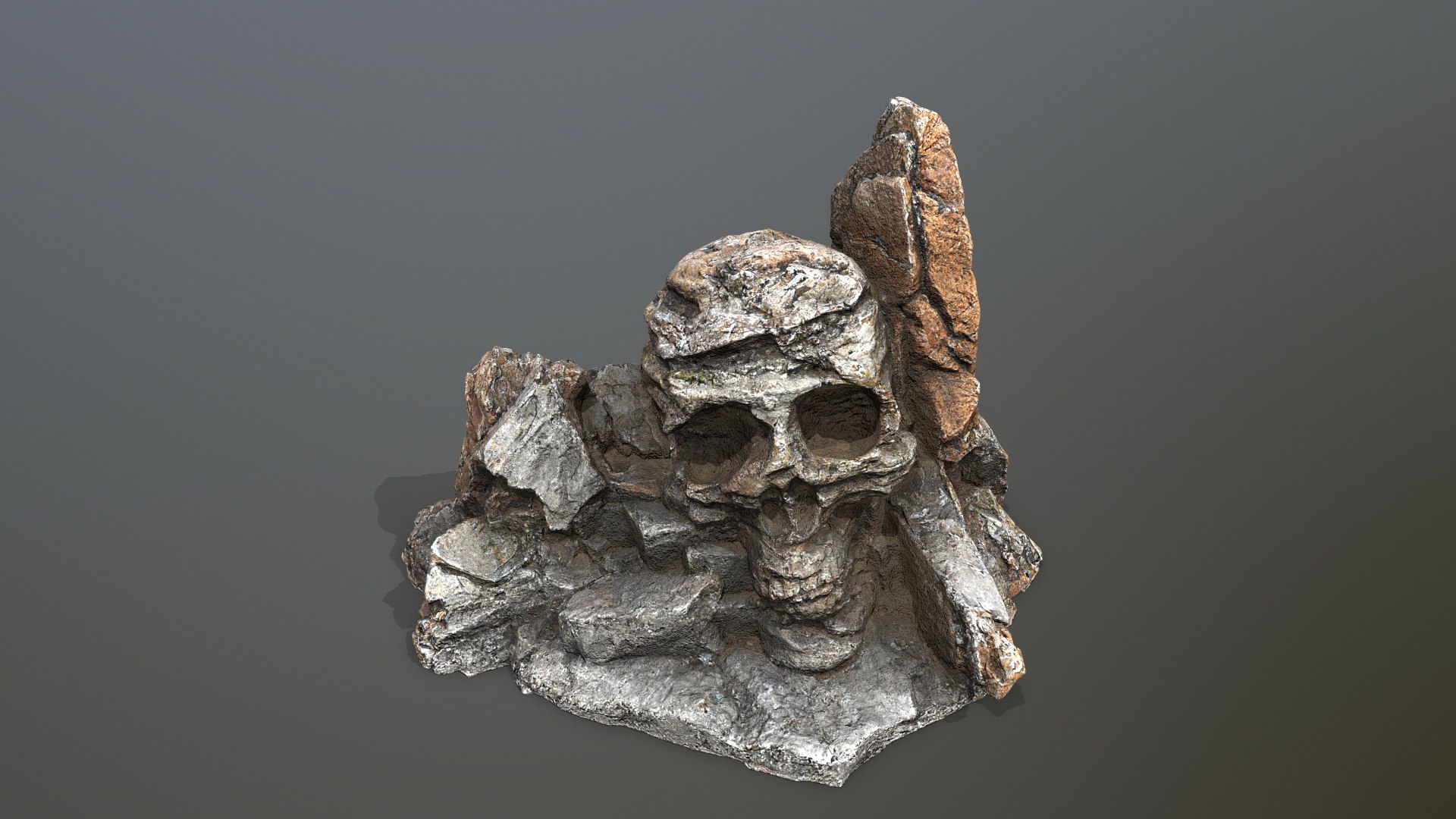 Skull Rock Model - TurboSquid 2302864
