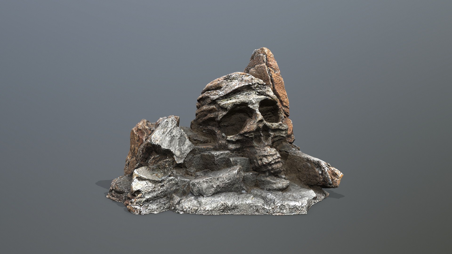Skull Rock Model - TurboSquid 2302864
