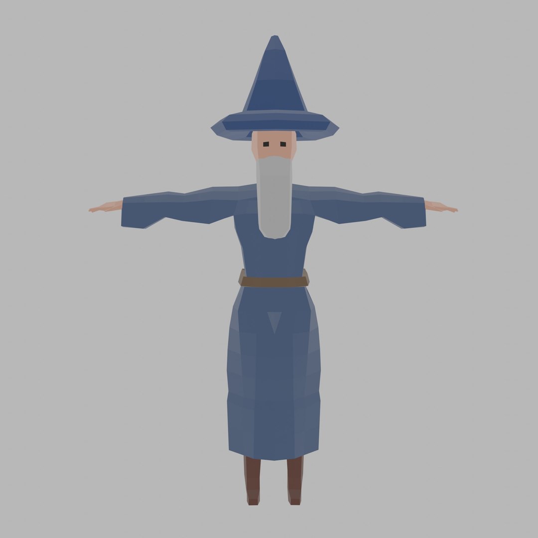 Low Poly Wizards Collection Pack Rigged 3D model - TurboSquid 2172088
