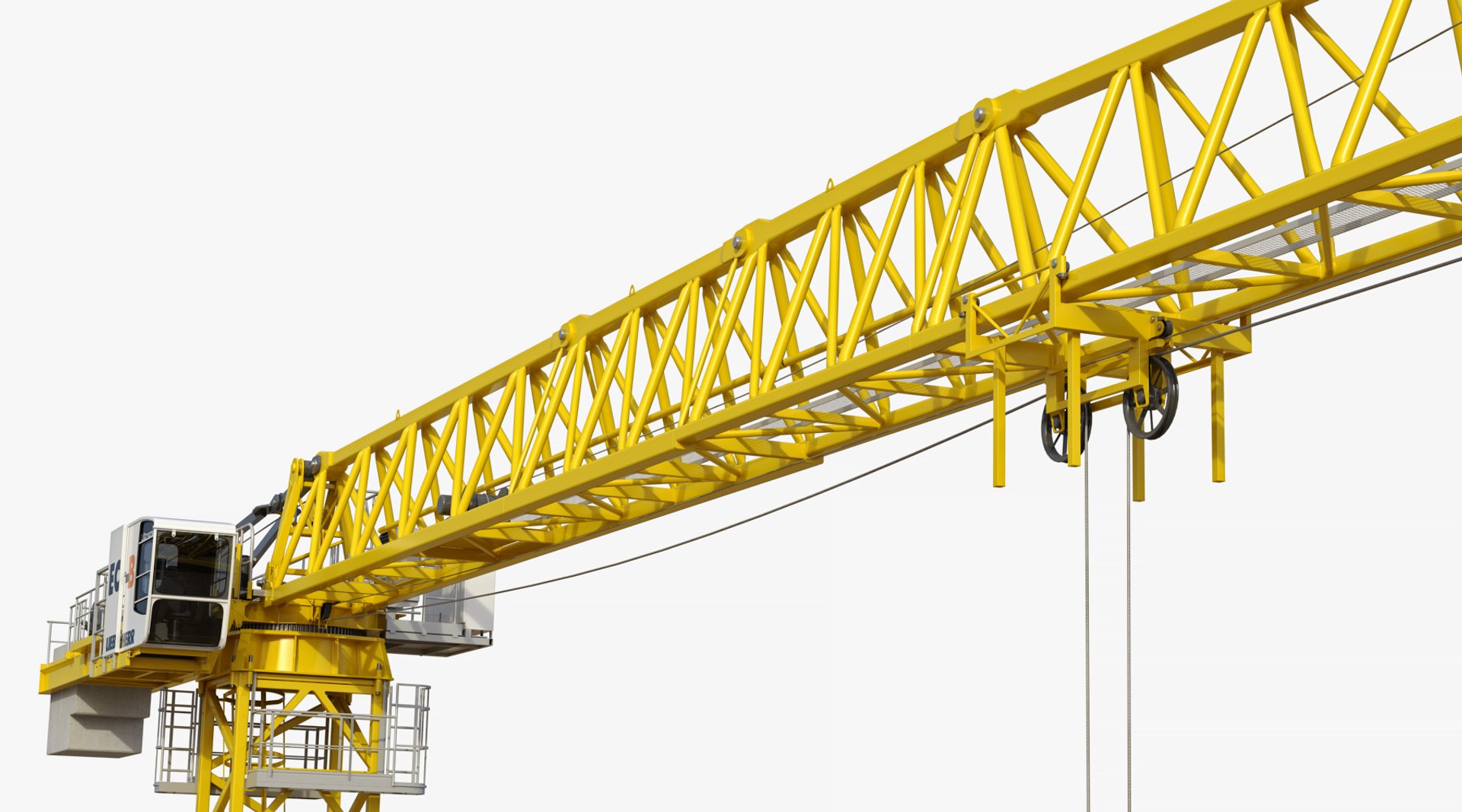 3D Tower Crane Liebherr 250 EC-B Litronic Rigged - TurboSquid 2296597