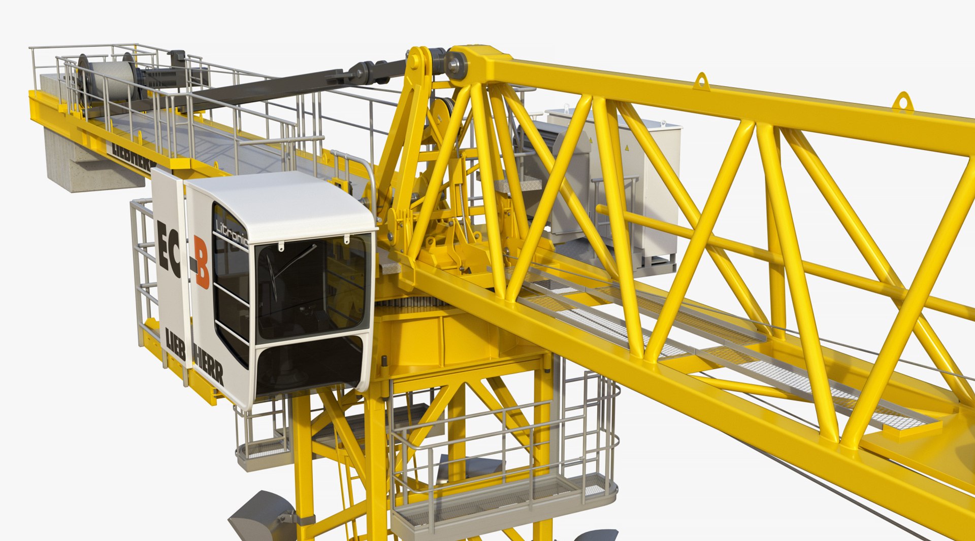 3D Tower Crane Liebherr 250 EC-B Litronic Rigged - TurboSquid 2296597