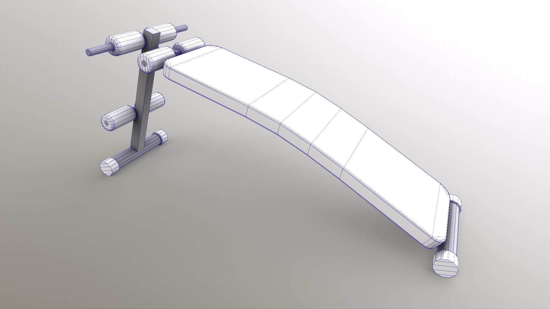 PBR Sit Up Exercise Bench Press Model - TurboSquid 1805512