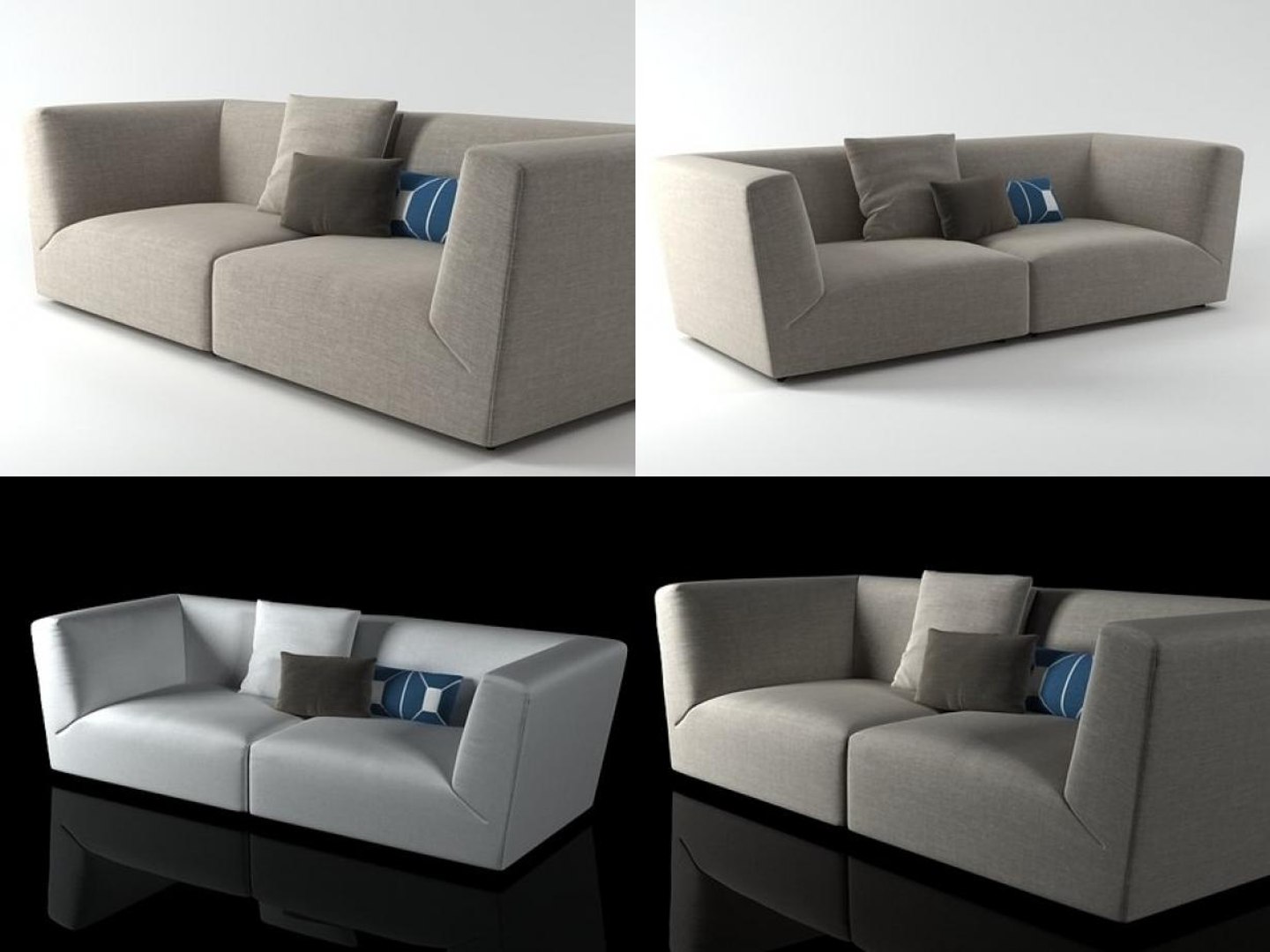 3D Soho High-arm Sofa Model - TurboSquid 1177365