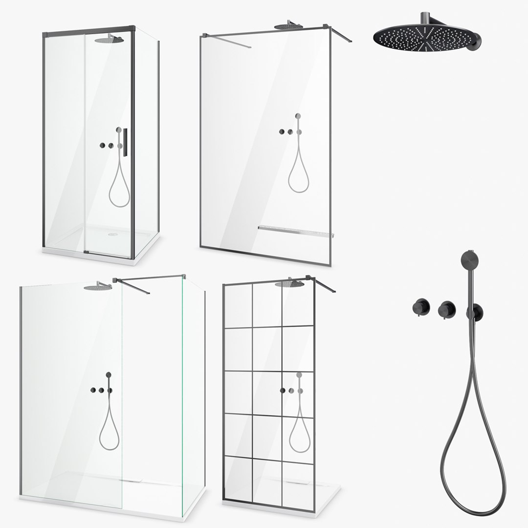 3D Radaway Shower Set 47 Model - TurboSquid 1433432
