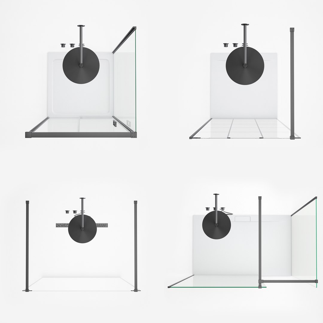 3D Radaway Shower Set 47 Model - TurboSquid 1433432