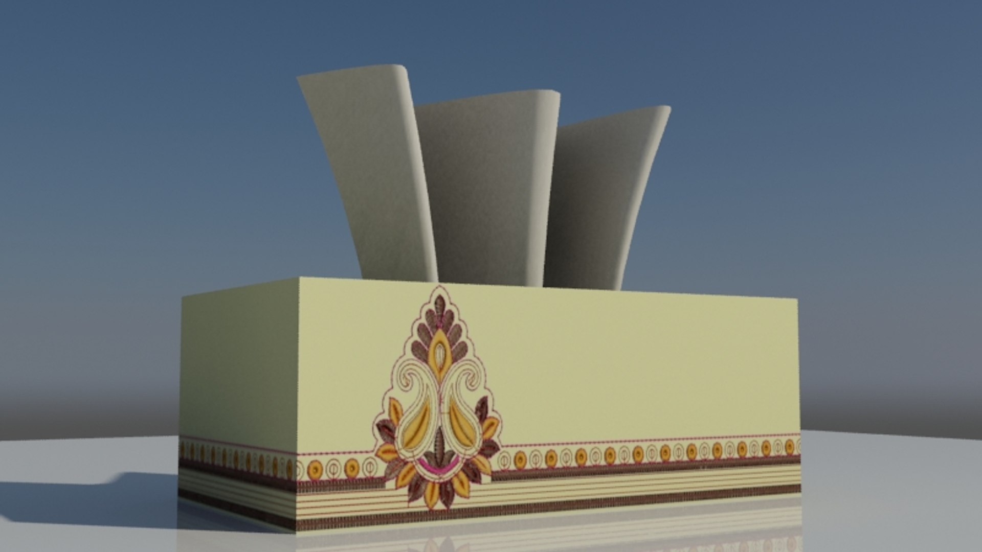 Free Tissue Box 3d Model
