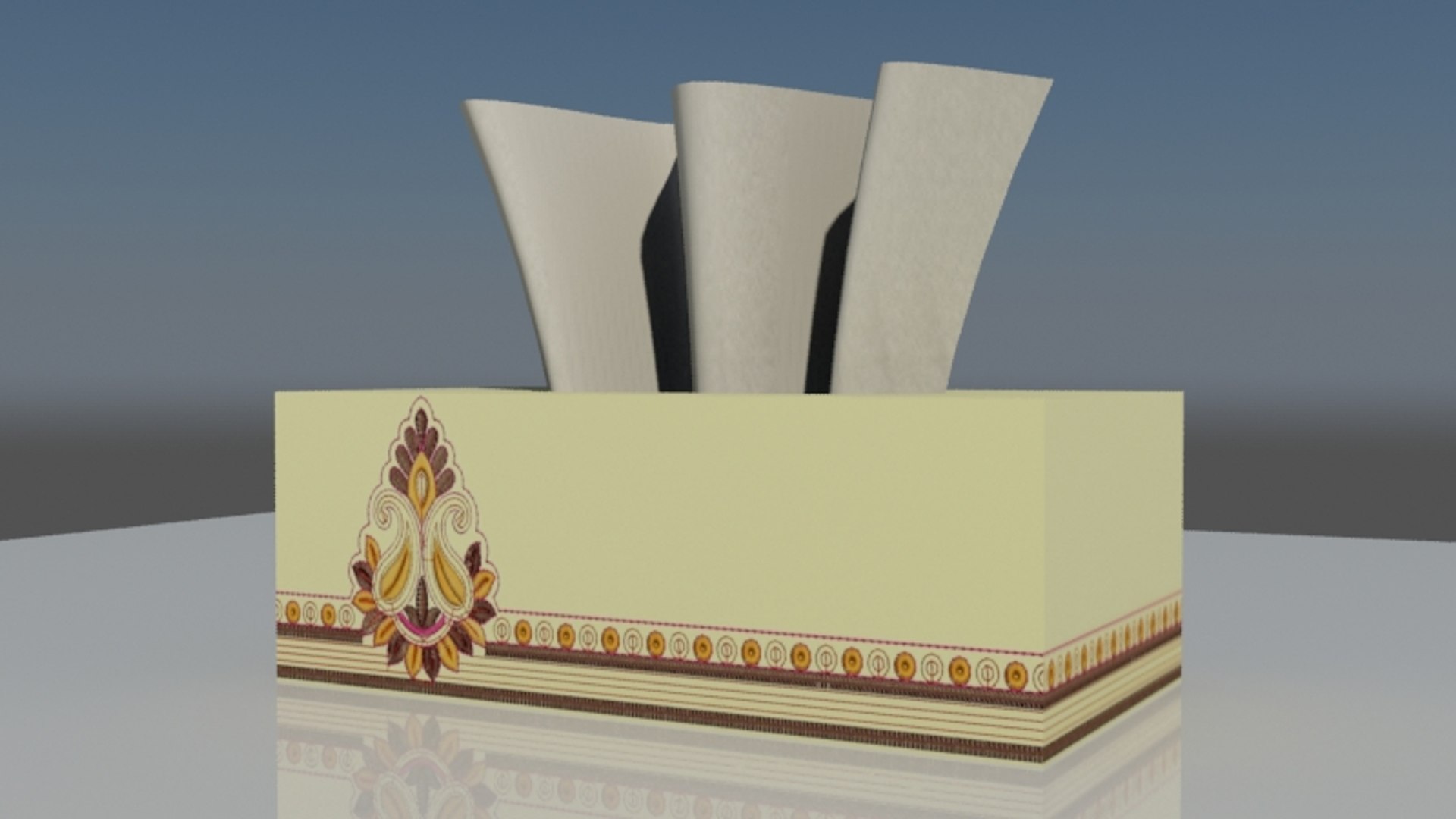 Free Tissue Box 3d Model