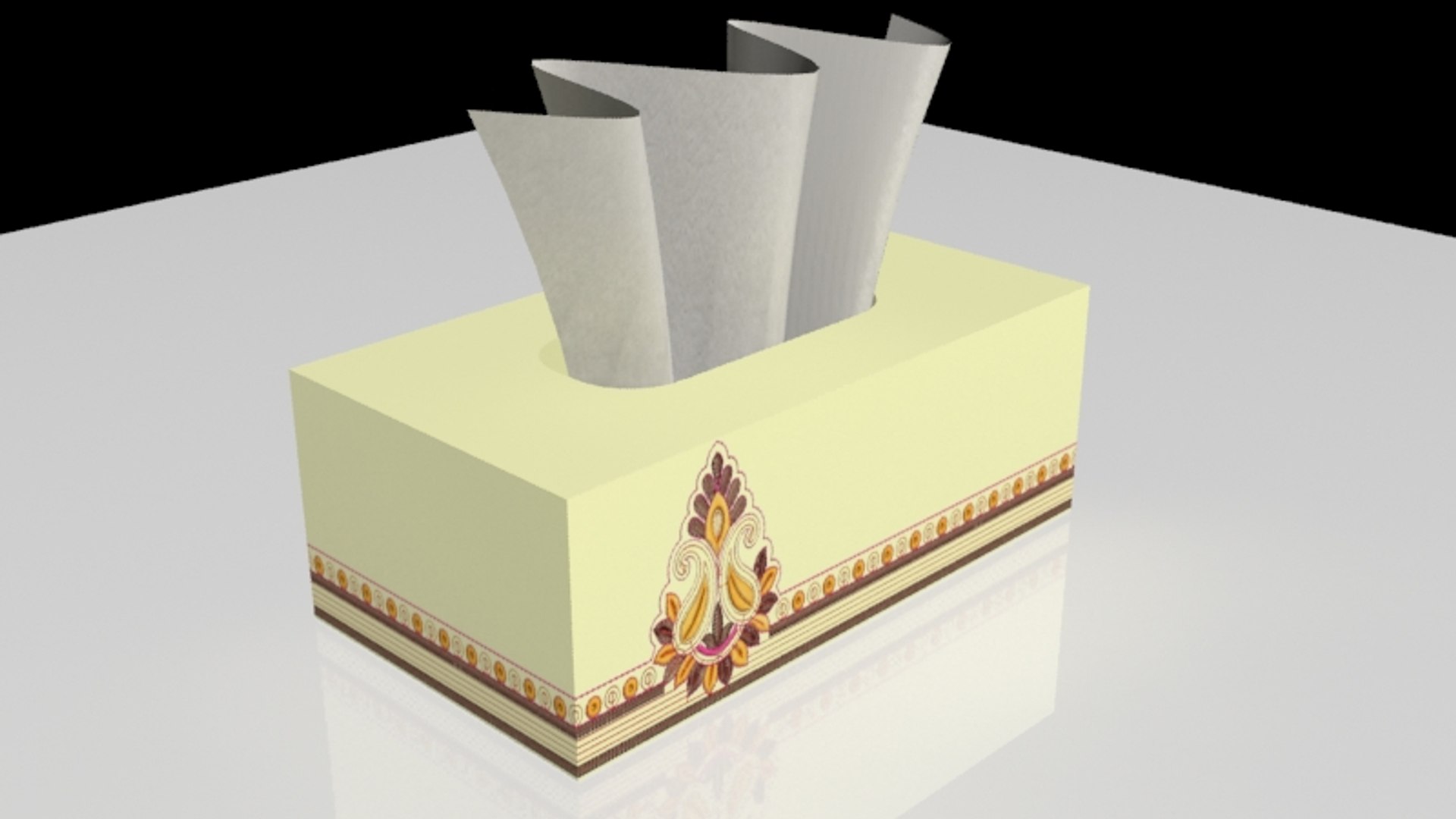 Free Tissue Box 3d Model
