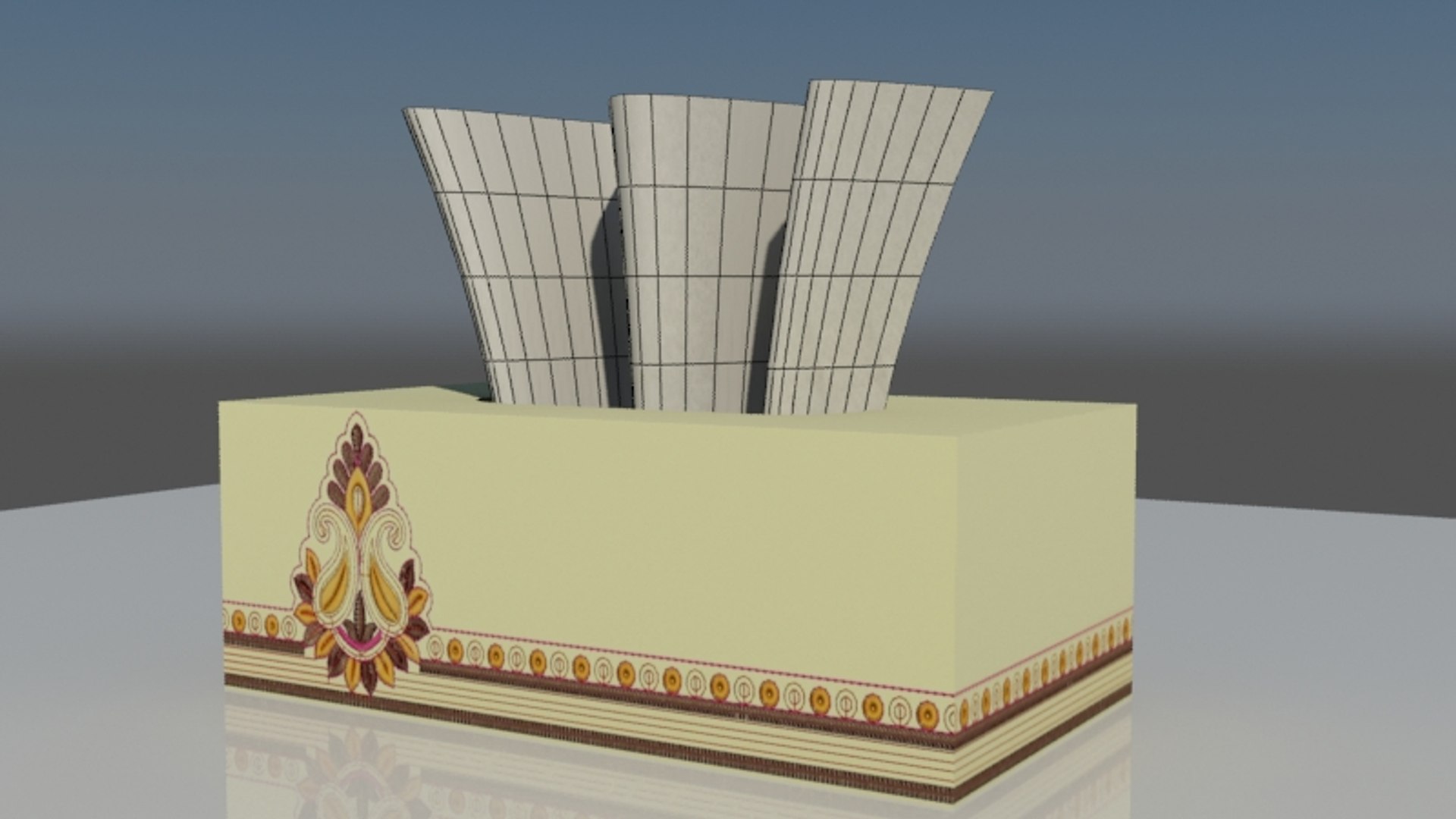 Free Tissue Box 3d Model