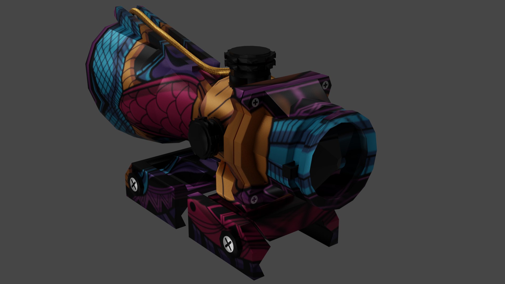 3D Scope Weapon 4x - TurboSquid 1695418