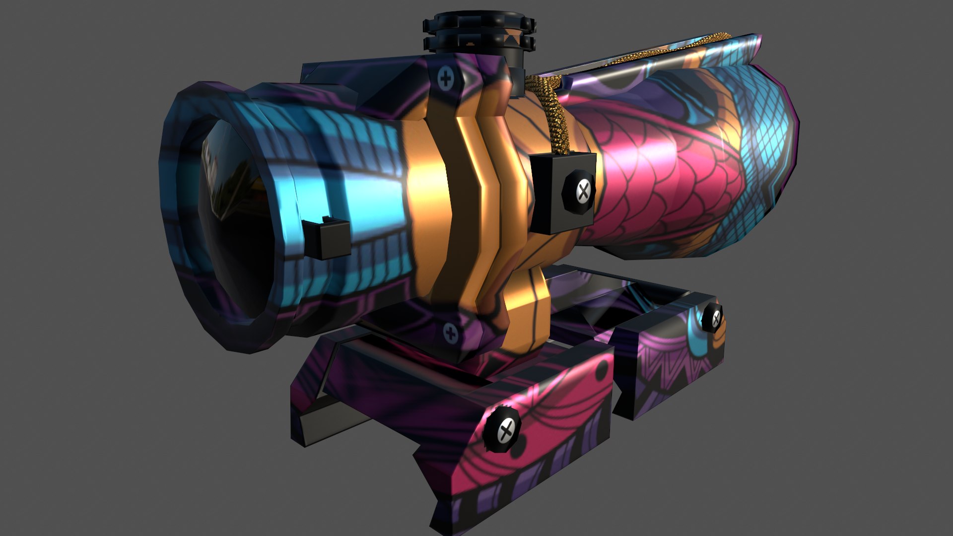 3D Scope Weapon 4x - TurboSquid 1695418