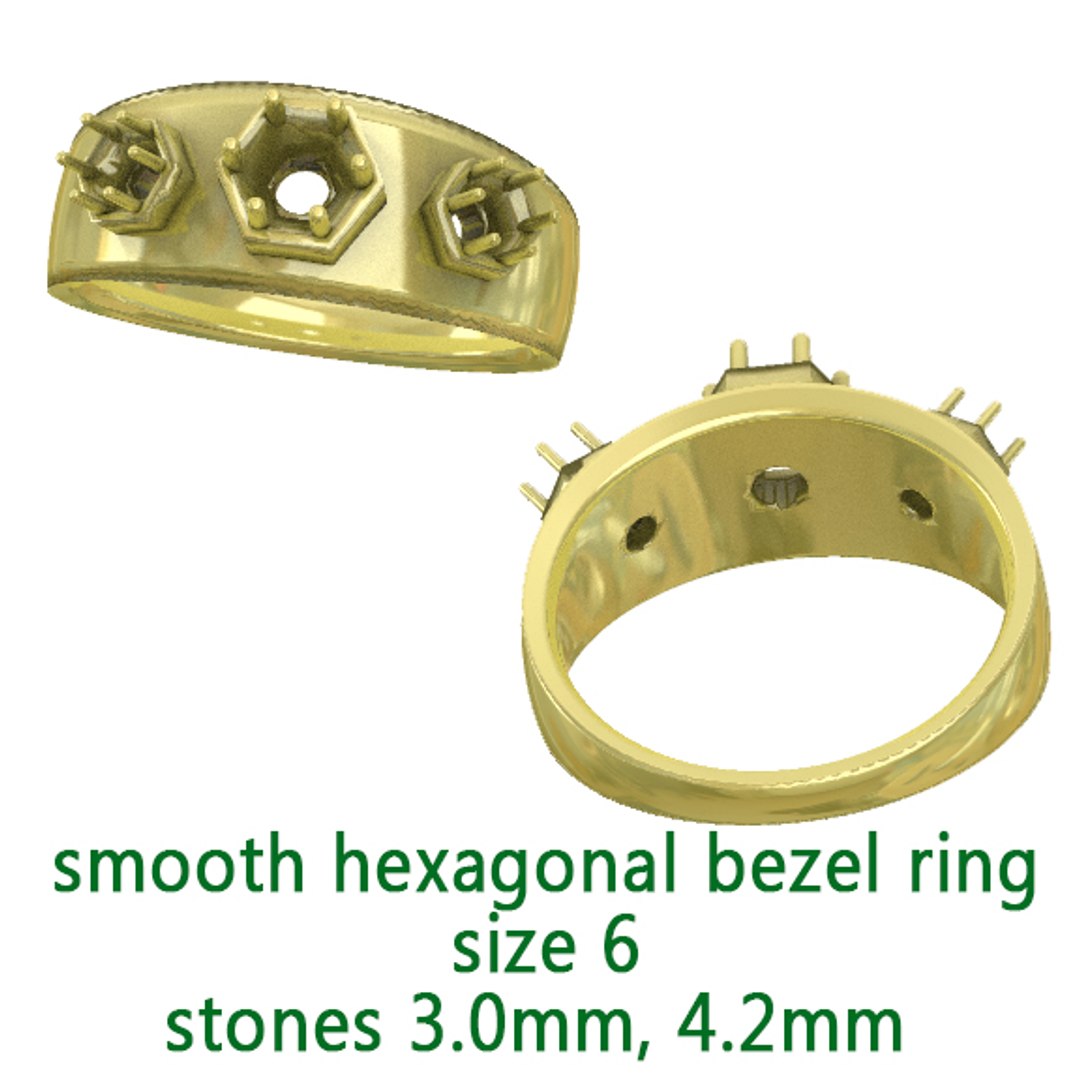 Hexagonal Ring 3D Model - TurboSquid 1236984