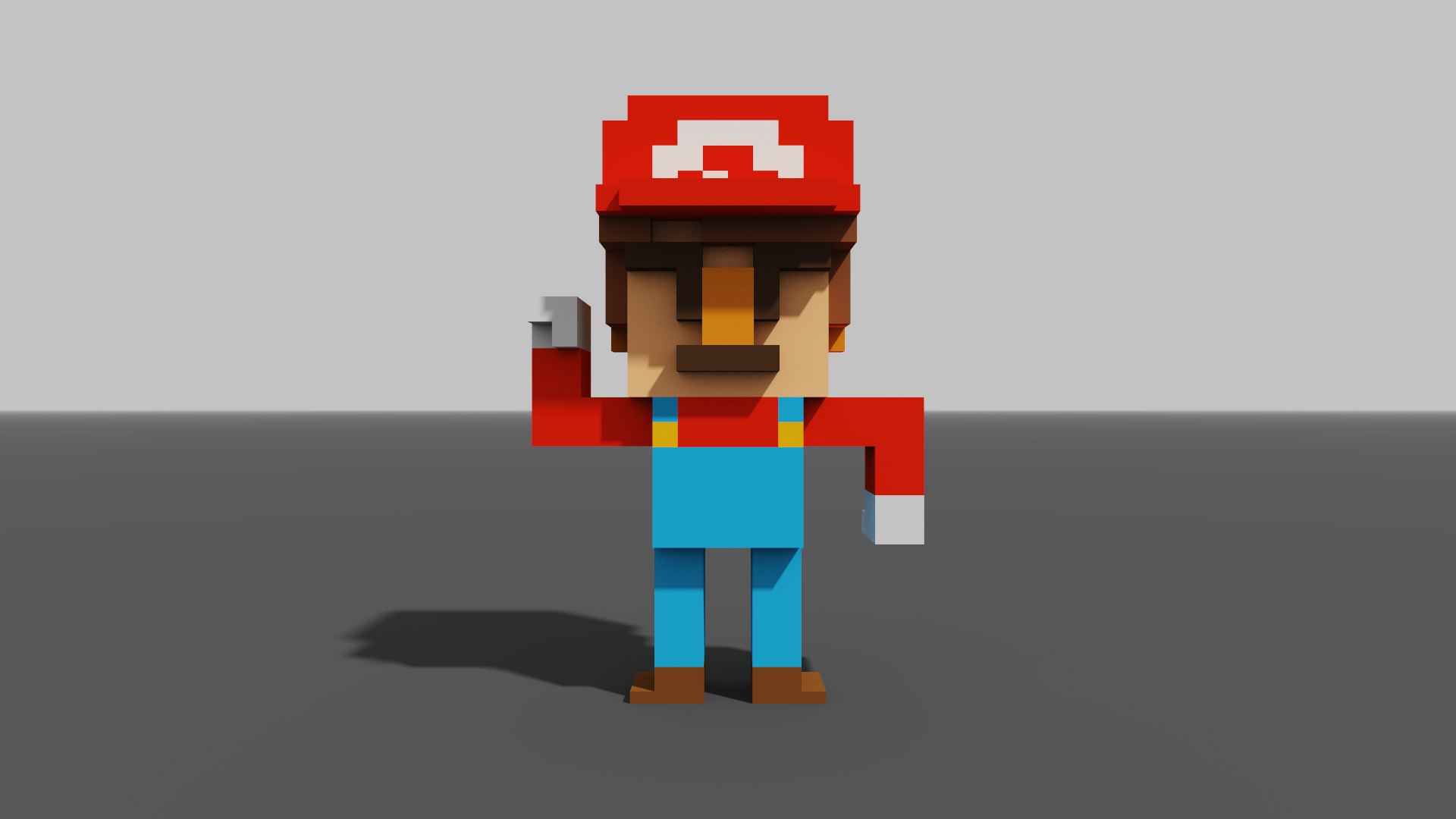Mario Bros Voxel Art 3D-Modell - TurboSquid 2128479