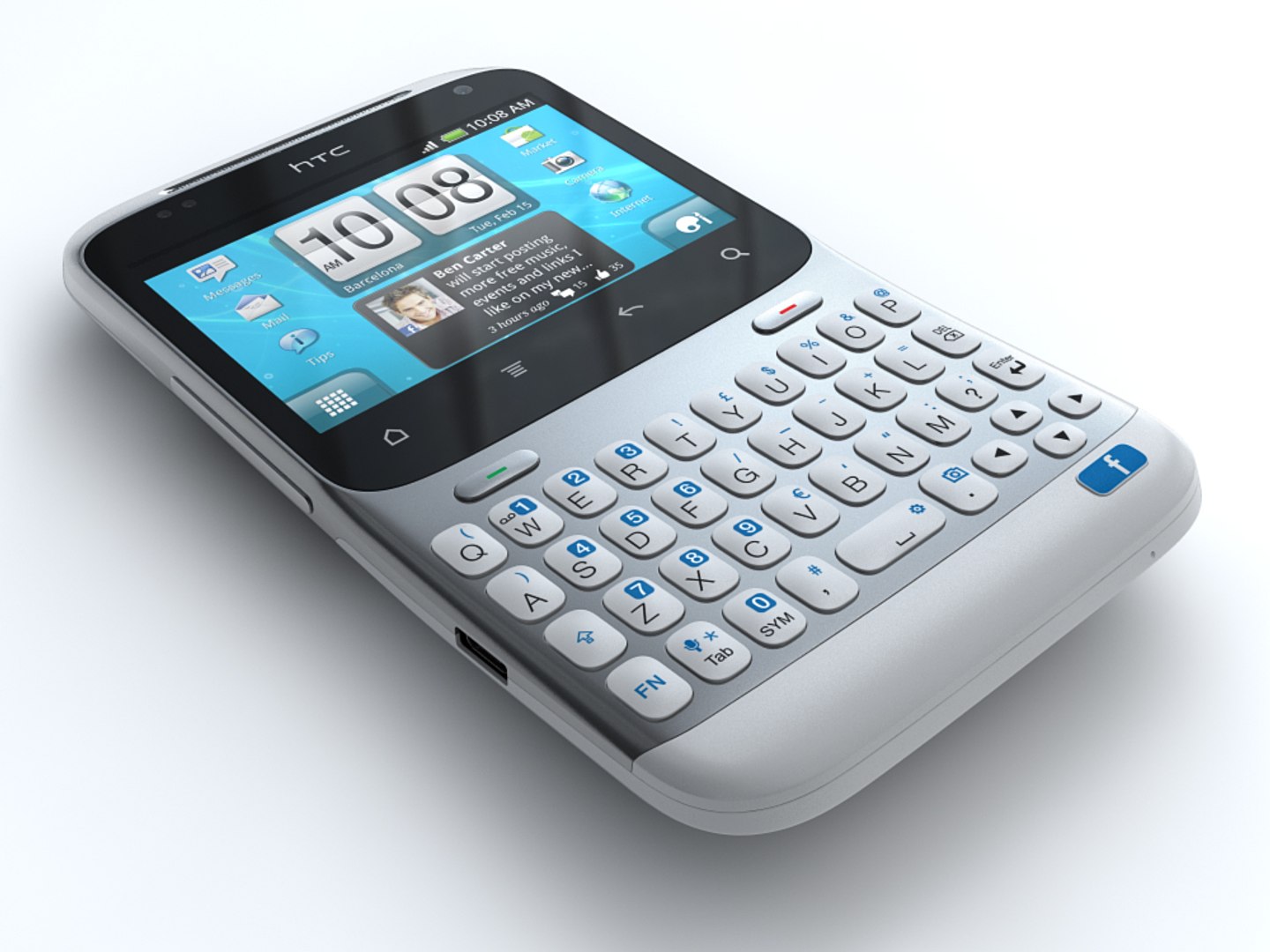 3d htc chacha mobile phone