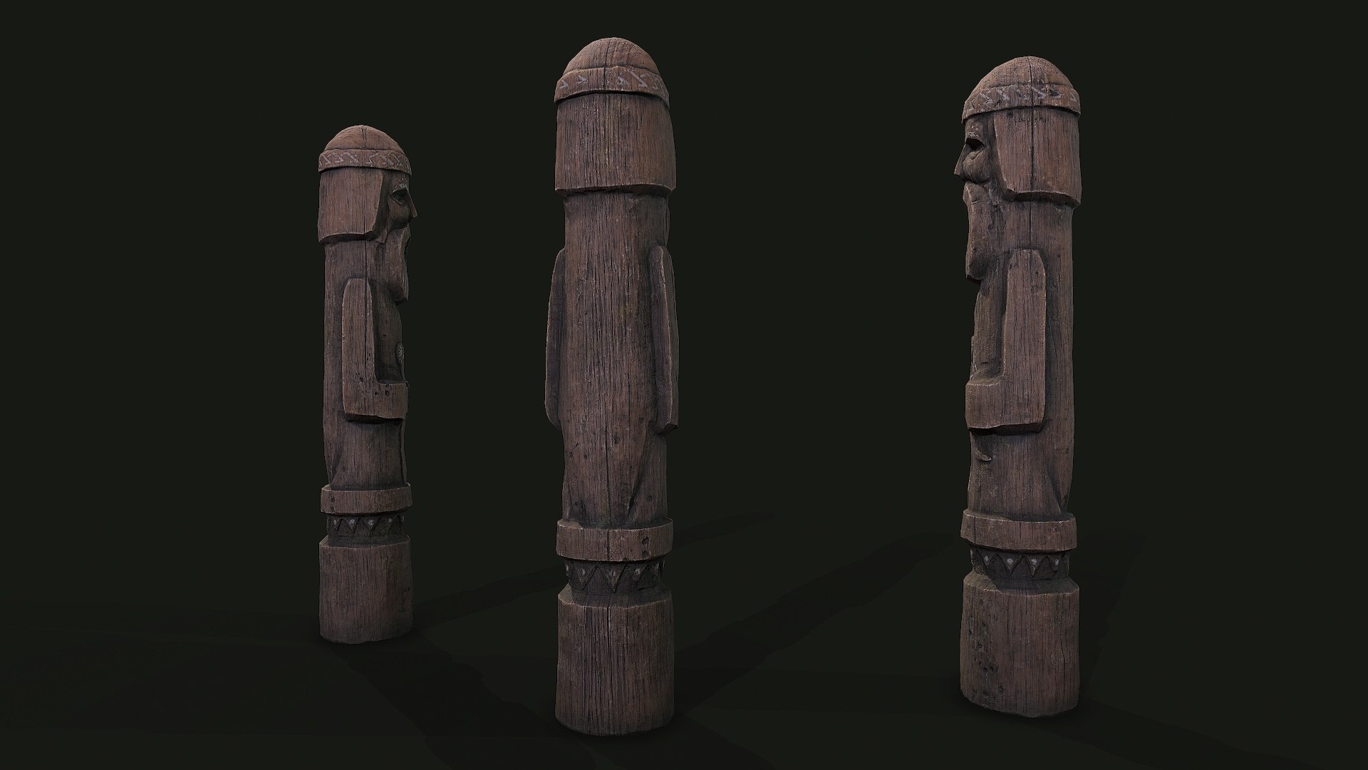 3D Totem Wood 4 Model - TurboSquid 2135454