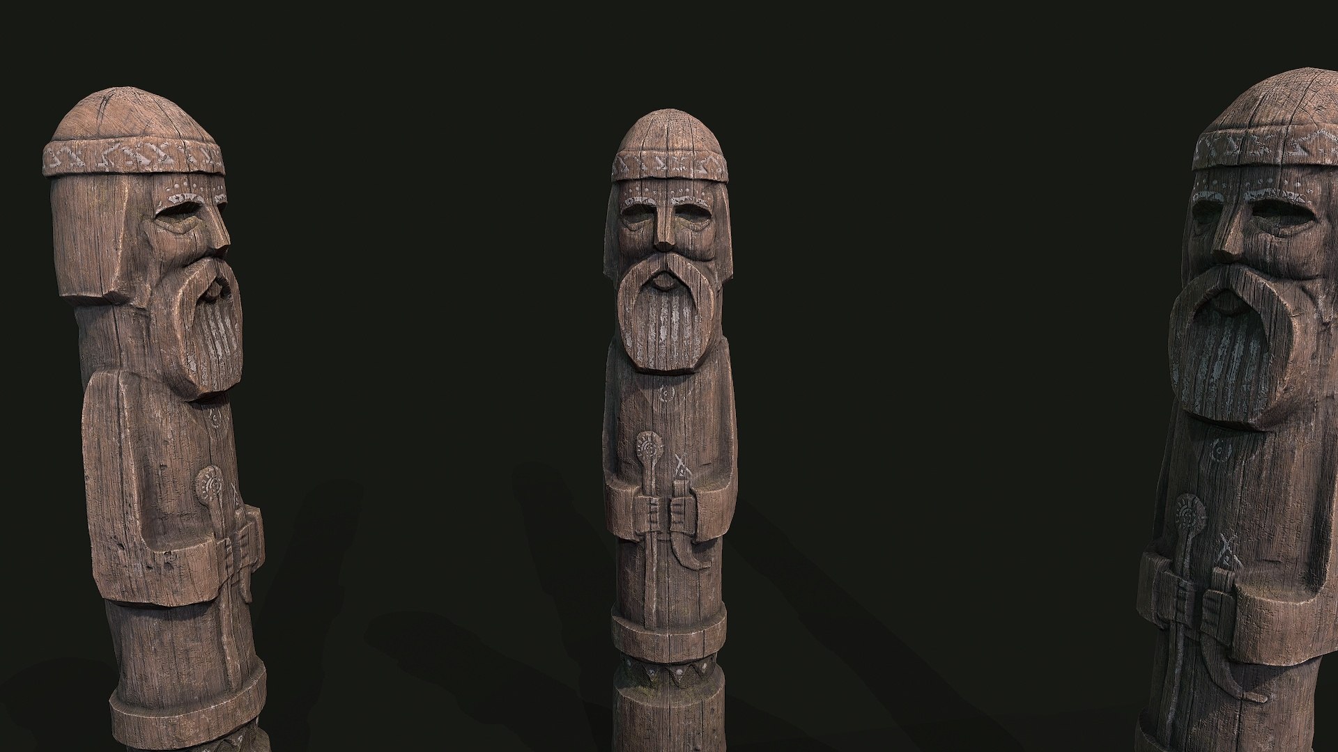 3D Totem Wood 4 Model - TurboSquid 2135454