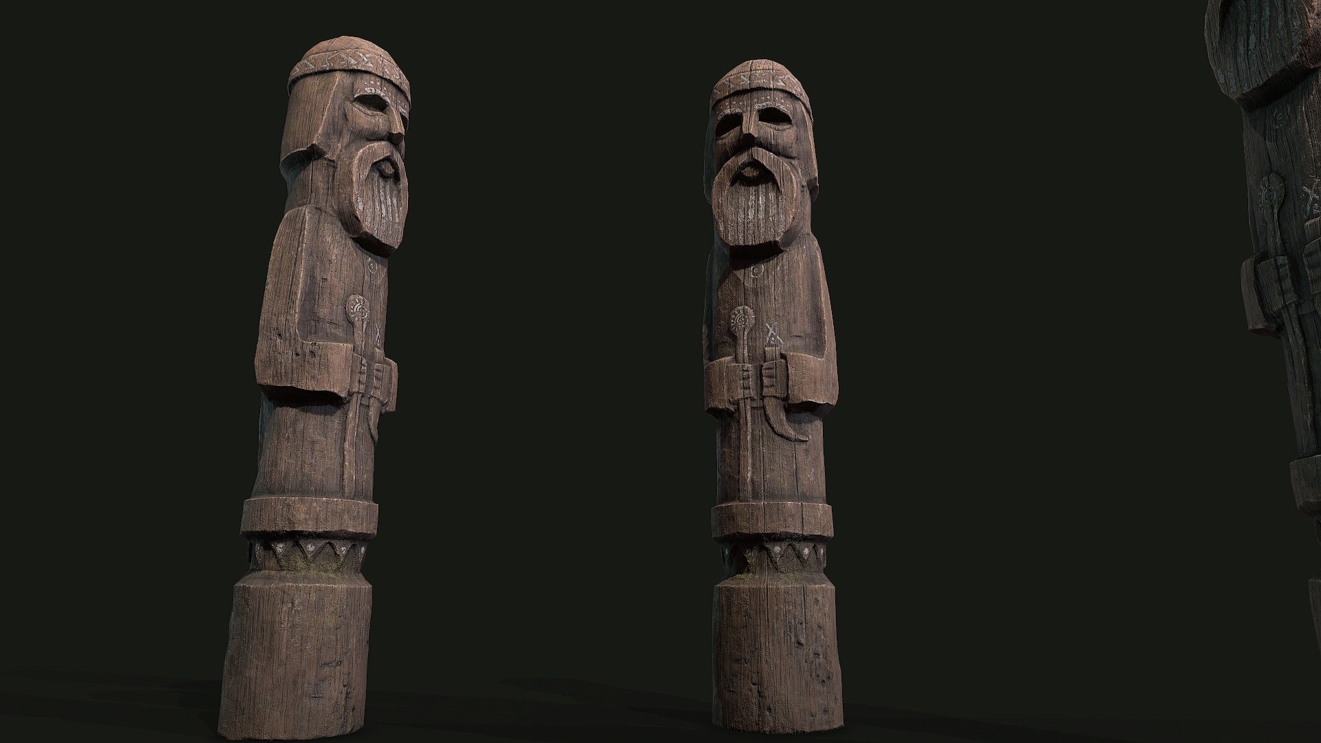 3D Totem Wood 4 Model - TurboSquid 2135454