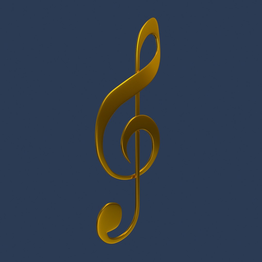 Music Clef 3D Model - TurboSquid 1149642