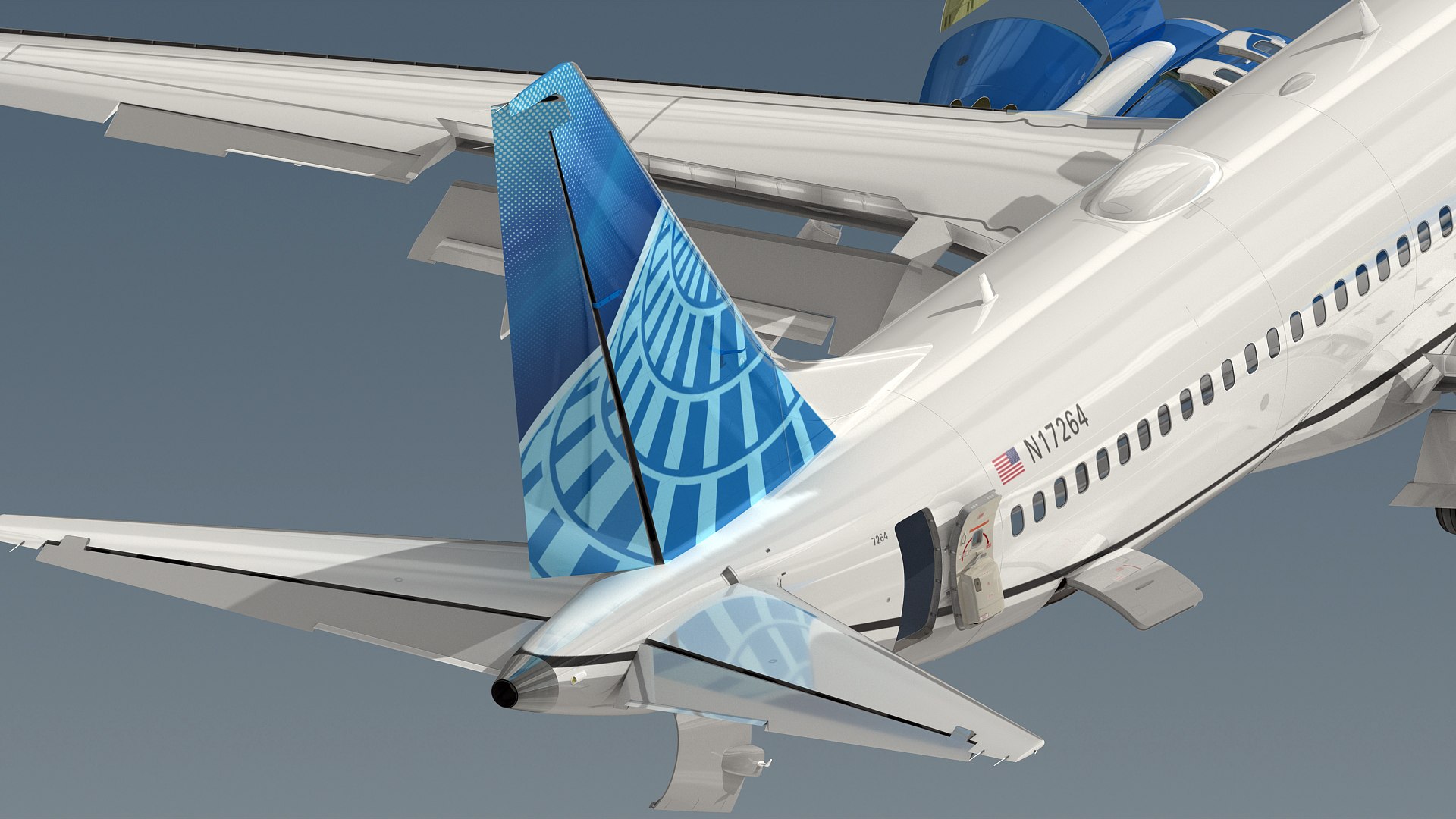 3D Boeing 737-8 MAX United Airlines model - TurboSquid 1984957