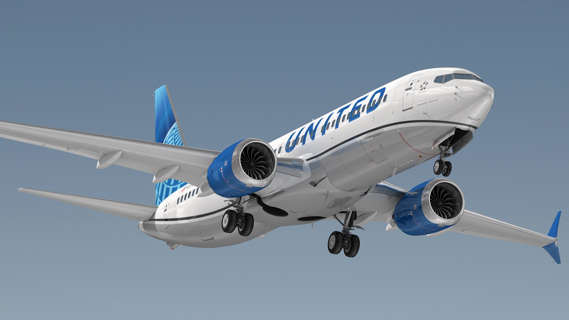 3D Boeing 737-8 MAX United Airlines Model - TurboSquid 1984957