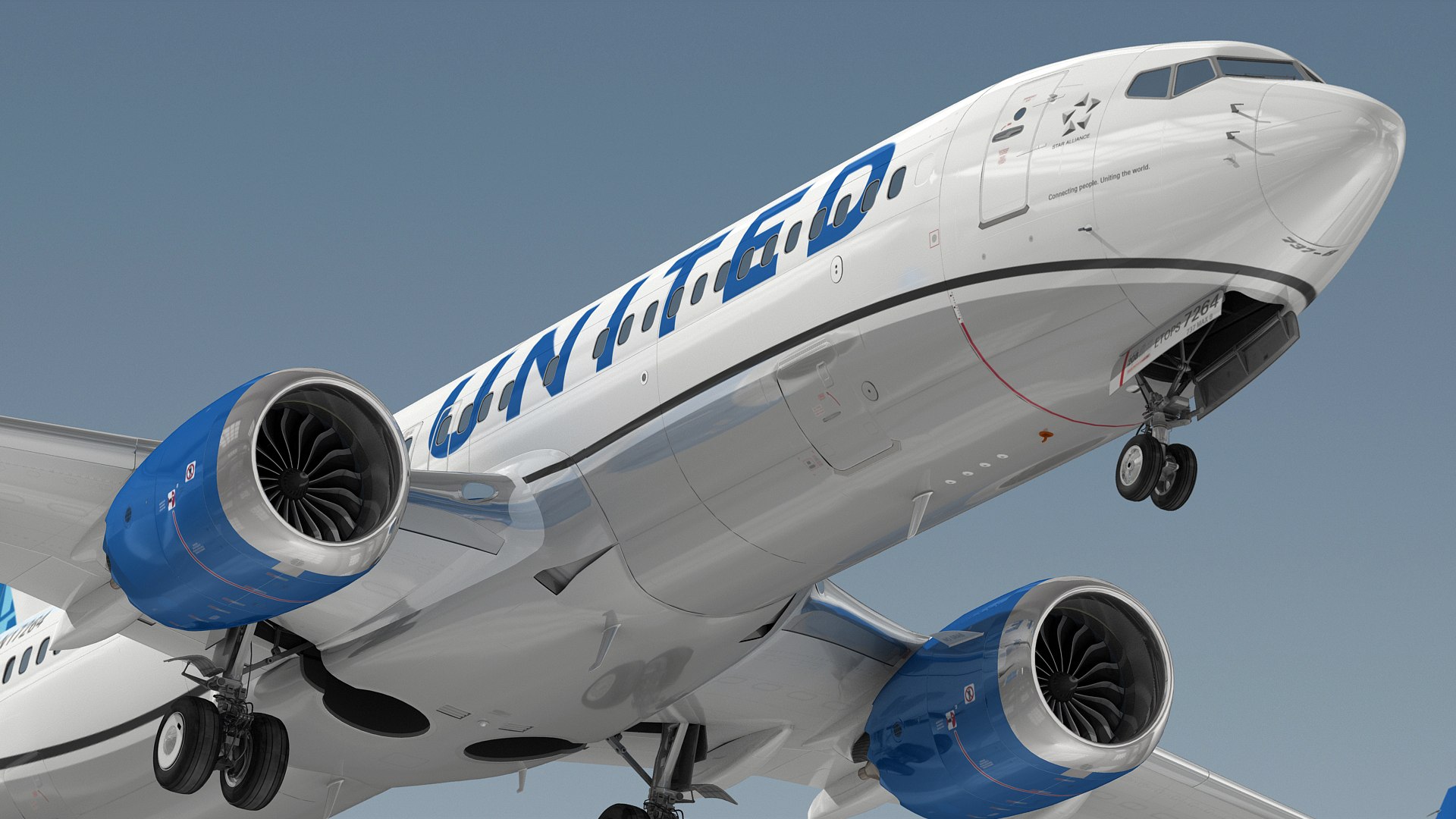 3D Boeing 737-8 MAX United Airlines Model - TurboSquid 1984957