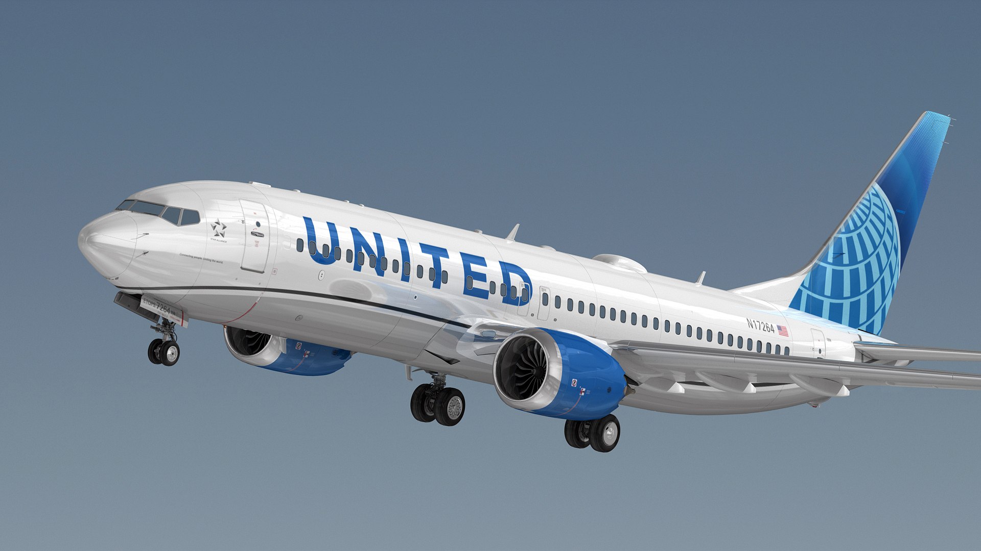 3D Boeing 737-8 MAX United Airlines Model - TurboSquid 1984957