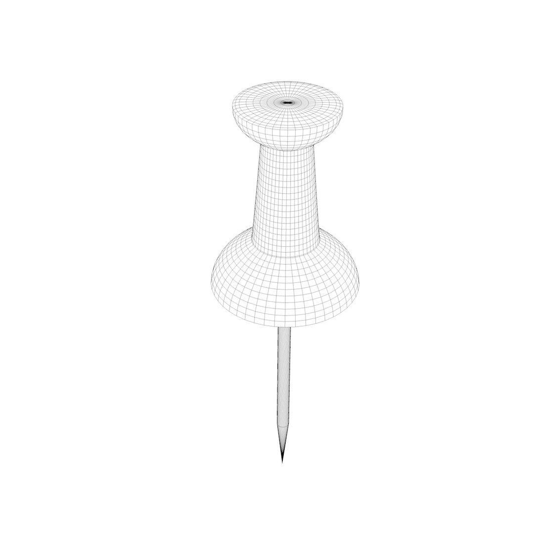 3D Push Pin - TurboSquid 1202348