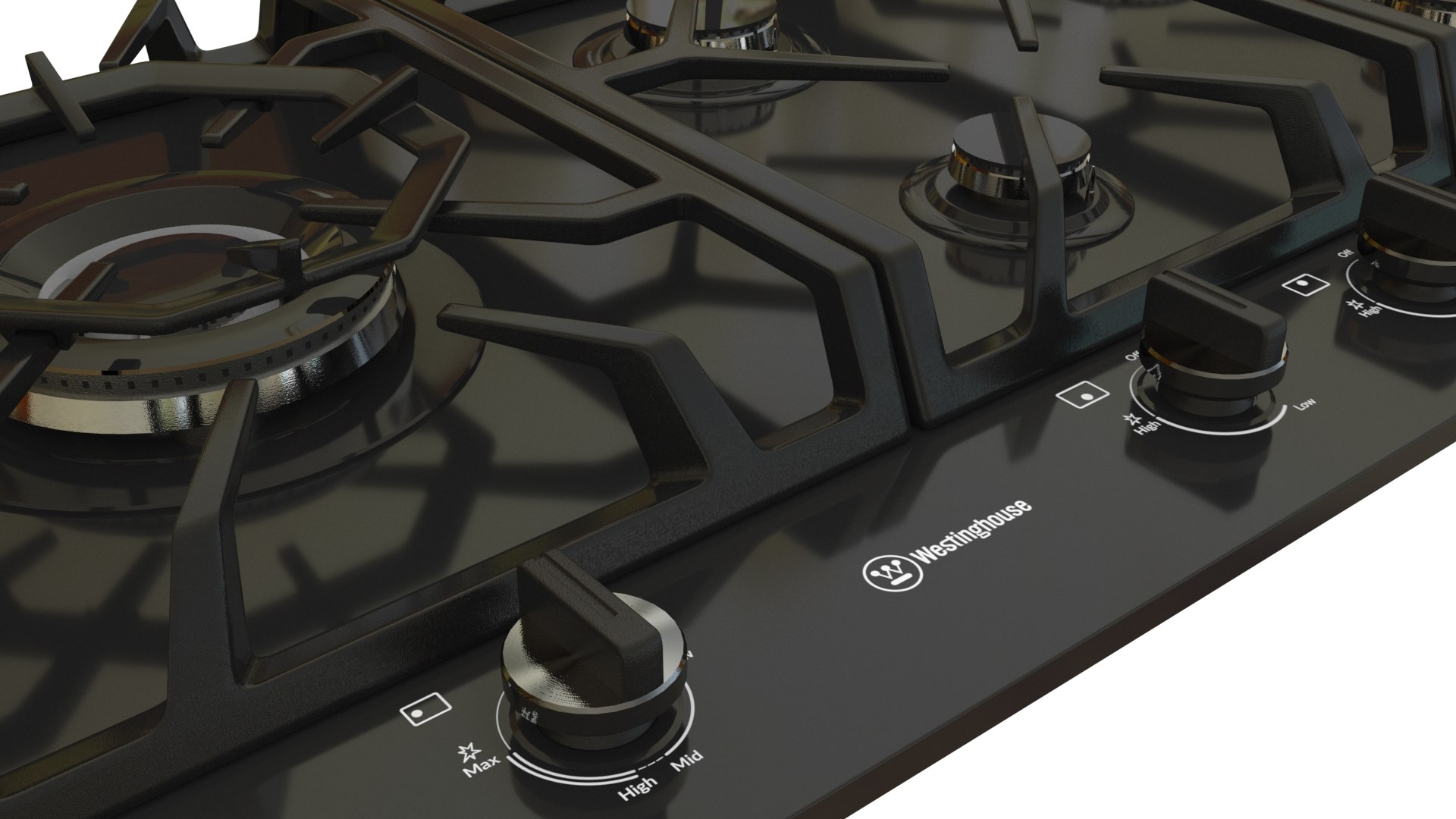 Realistic Gas Cooktop Model 3D Model - TurboSquid 1980854