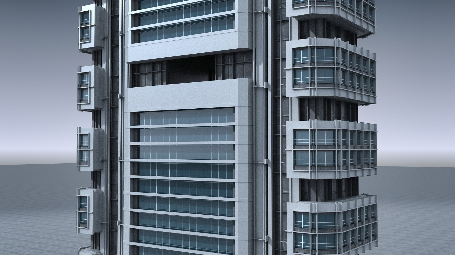 Future Building 038 3D Model - TurboSquid 2293657