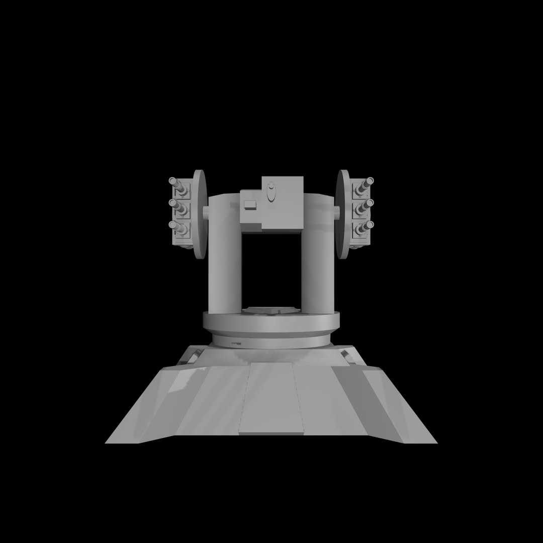 3d anti-air turret laser model