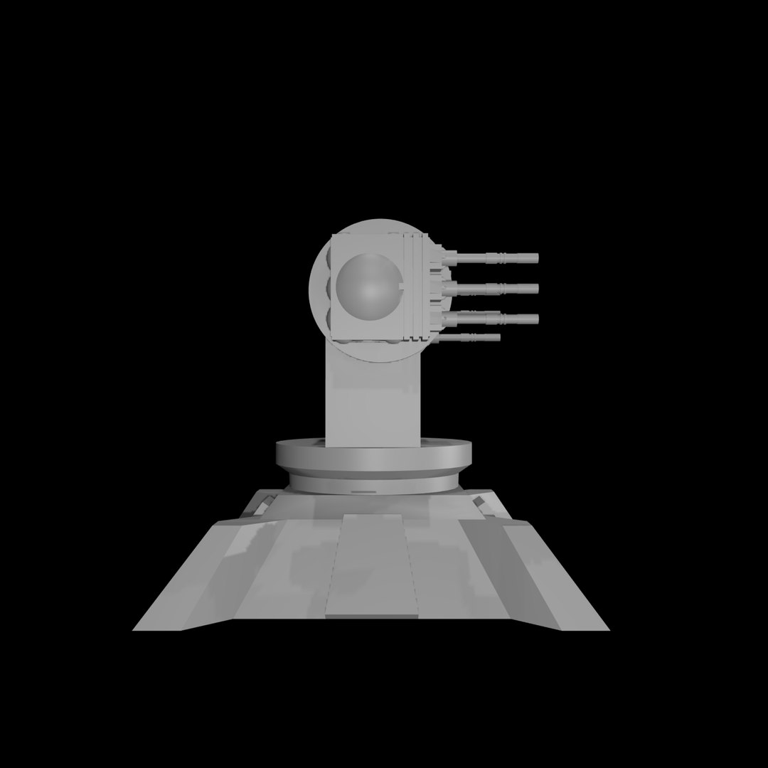 3d anti-air turret laser model