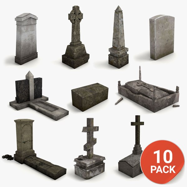 3d gravestone 10 model