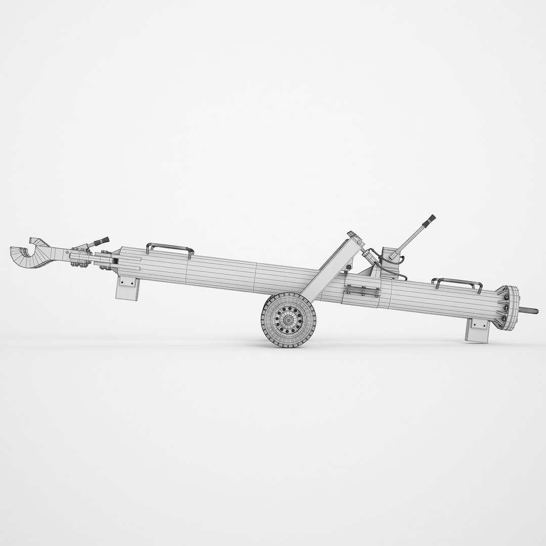 3d aircraft tow bar