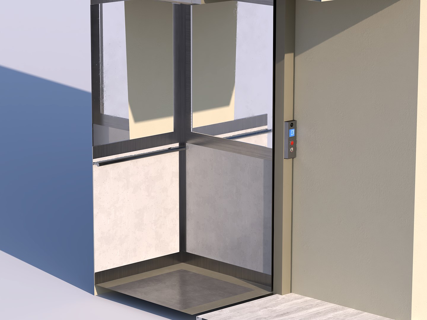 Elevator 1 Low-poly 3D Model - TurboSquid 2148701