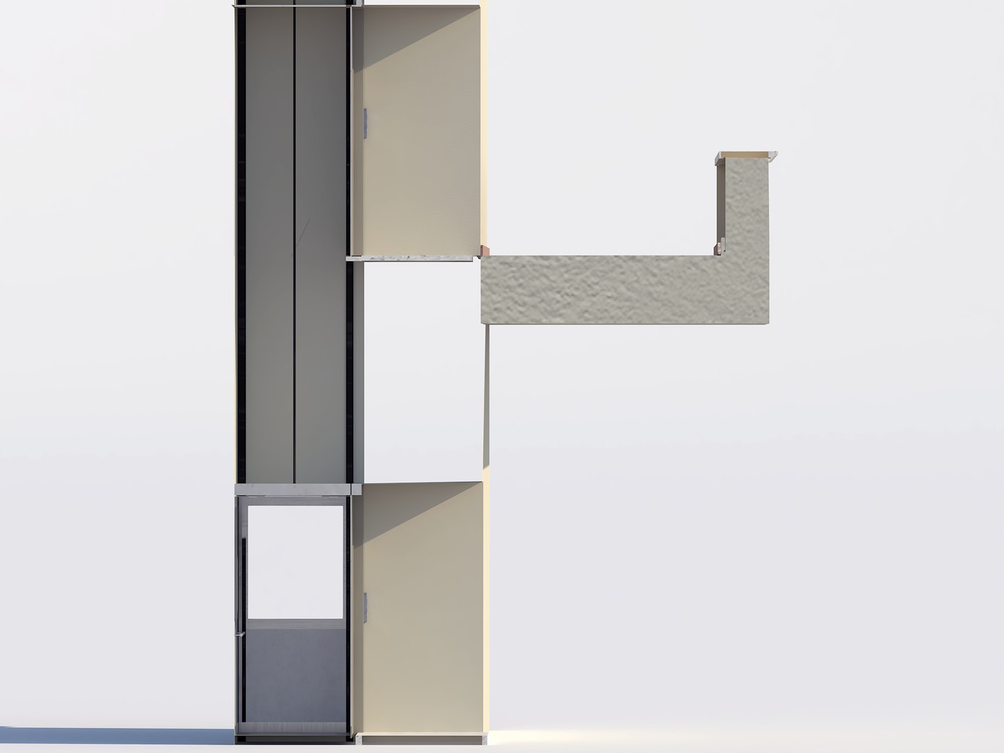 Elevator 1 Low-poly 3D Model - TurboSquid 2148701