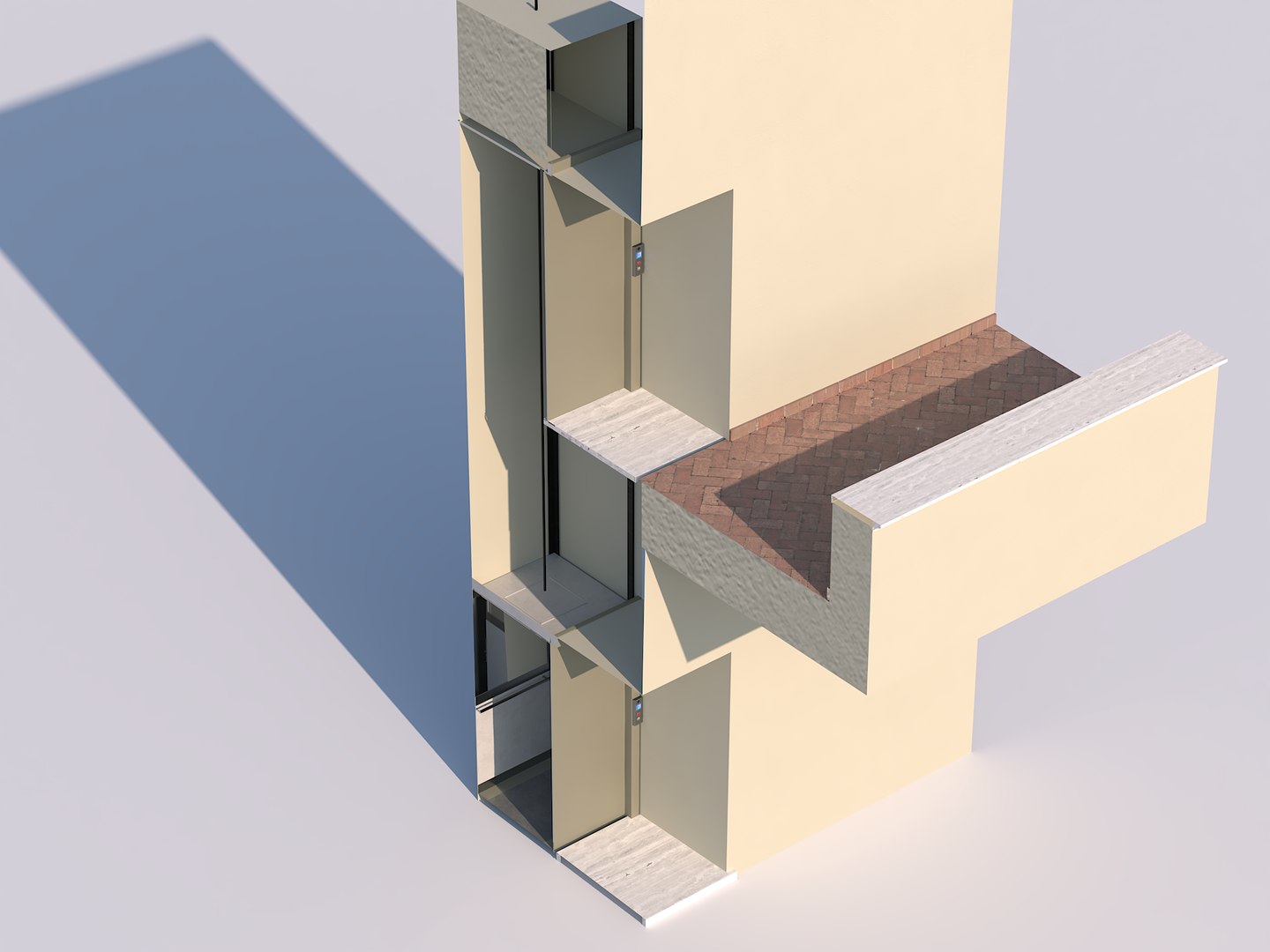 Elevator 1 Low-poly 3D Model - TurboSquid 2148701