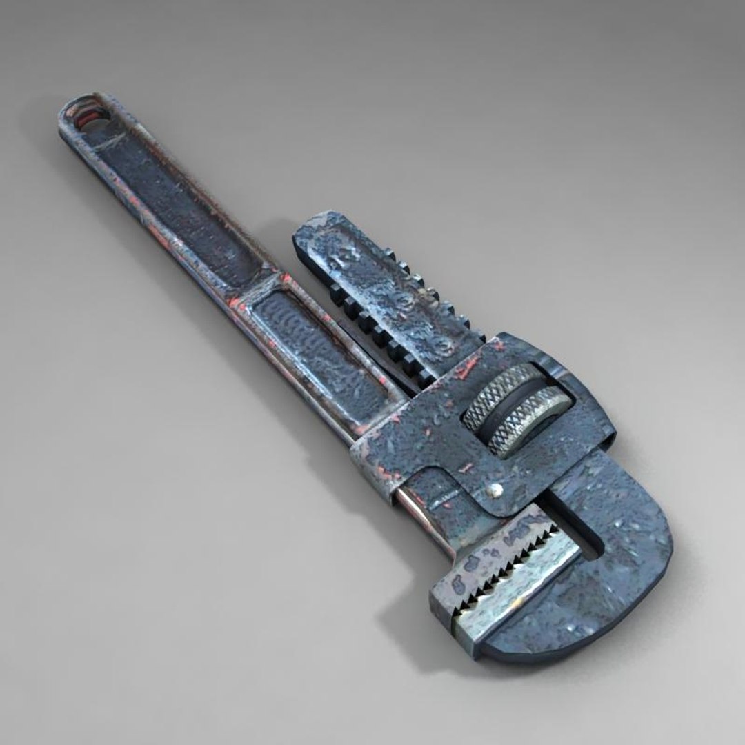 Pipe Wrench 3d Model