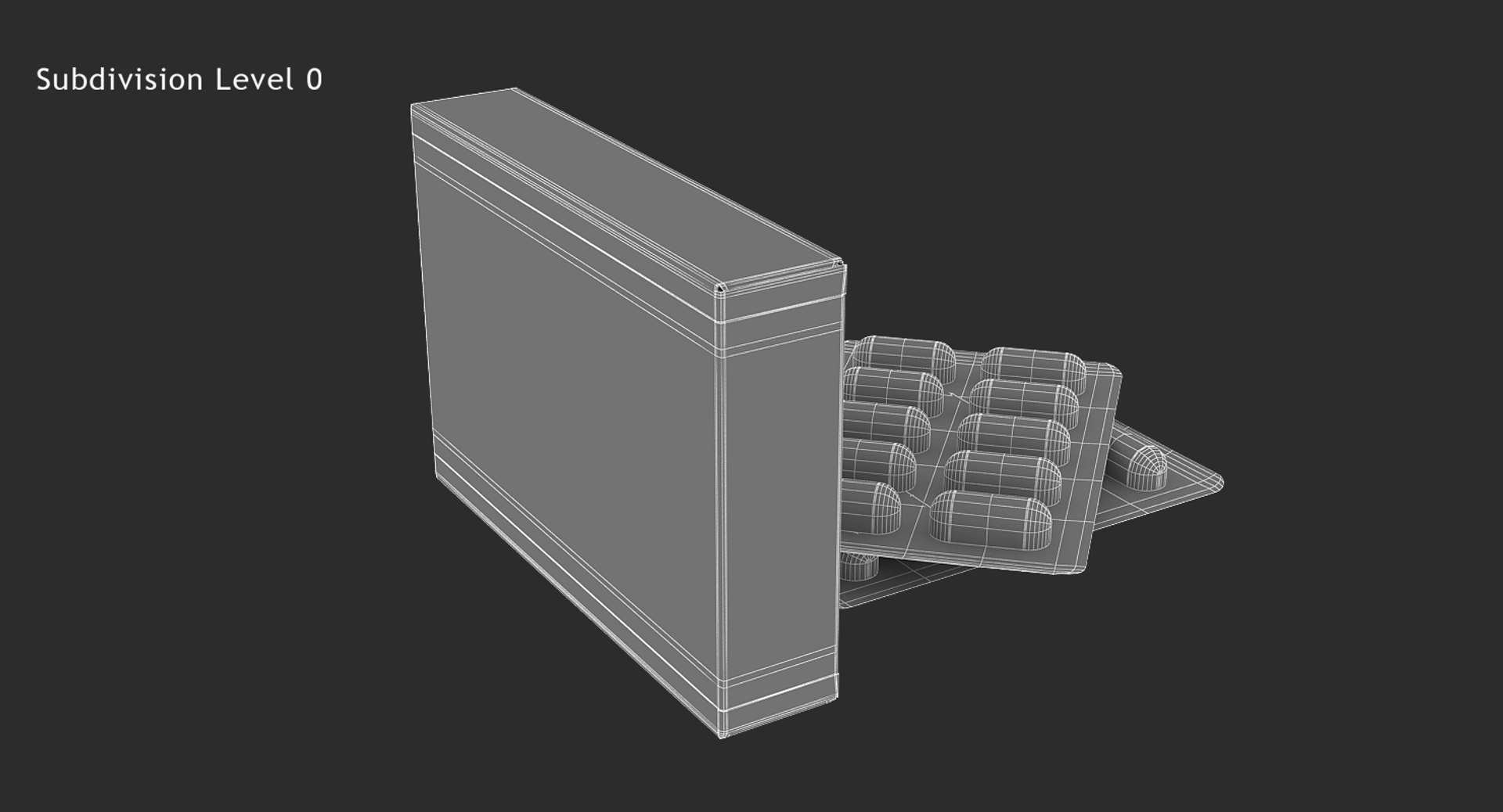 medication pills capsule 3d max