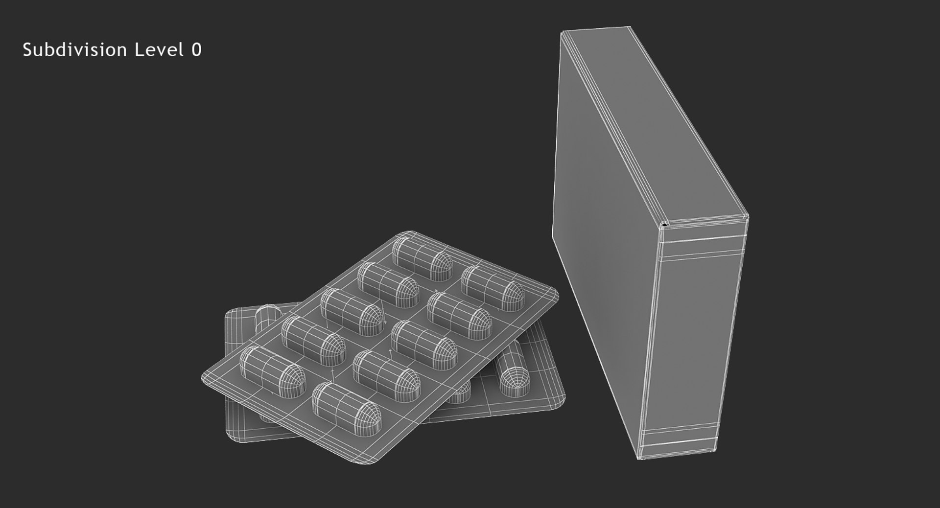 medication pills capsule 3d max