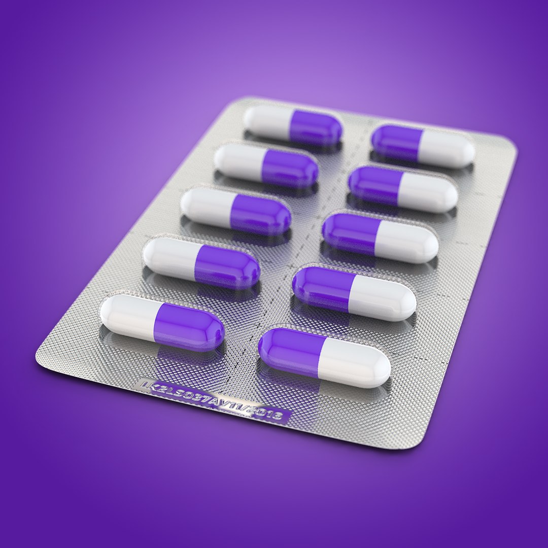 Medication Pills Capsule 3d Max